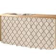 Beige Morocco Pattern Cabinet Curtains for Shelves, Modern Moroccan ...