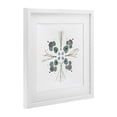 Stupell Industries Seashell & Leaf Symmetry White Framed Print Under ...