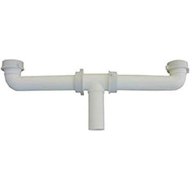 Oatey 1-1/2 in. White Plastic Threaded-Joint Sink J-Bend Drain ...