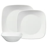 Corelle®- Classic, Pure White Square 12-Piece Dinnerware Set - Walmart.com