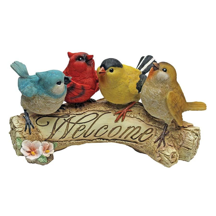 Bird Sparrow Welcome Garden Sculpture Statue - Walmart.com