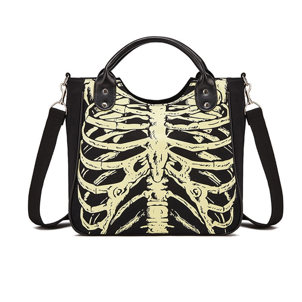 RABBITH Luminous Gothic Skeleton Bones Skulls Bags Female Halloween ...