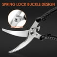 LHX Poultry Shears, Stainless Steel Kitchen Scissors with Spring Loaded ...