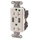 Hubbell Tamper Resistant Hospital Grade Usb Charger Duplex Receptacle ...