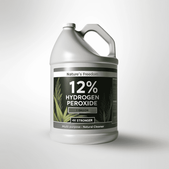 Nature’s Freedom 12% Hydrogen Peroxide Concentrate 4X Powerful Multi ...