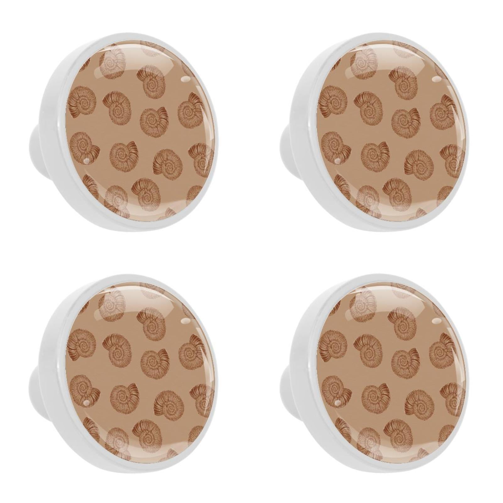 4 Pcs Shell Knobs for Kitchen Cabinet Cupboard Dresser Bookcase Drawer ...