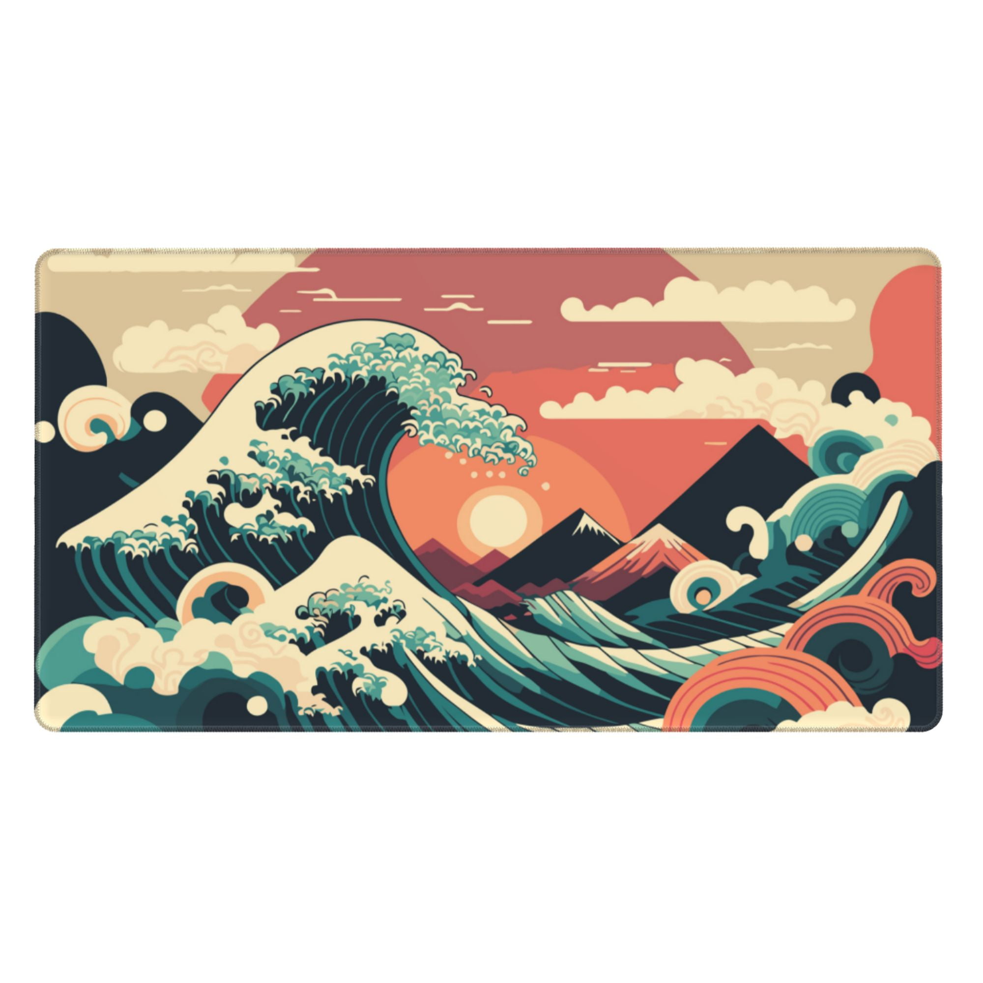 ZICANCN Gaming Mouse Pad, Waves Ocean Sunrise Style Large Mouse Mat ...