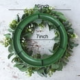 2 Pack Mini Outdoor Green Eucalyptus Wreath, Artificial Round Farmhouse ...