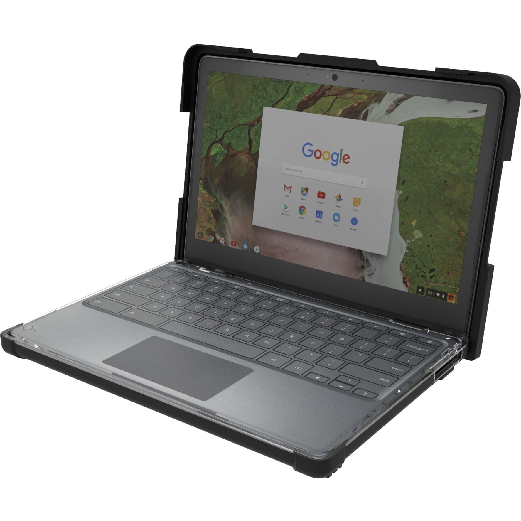 MAXCases Extreme Shell-S Chromebook Case, Black, Clear - Walmart.com