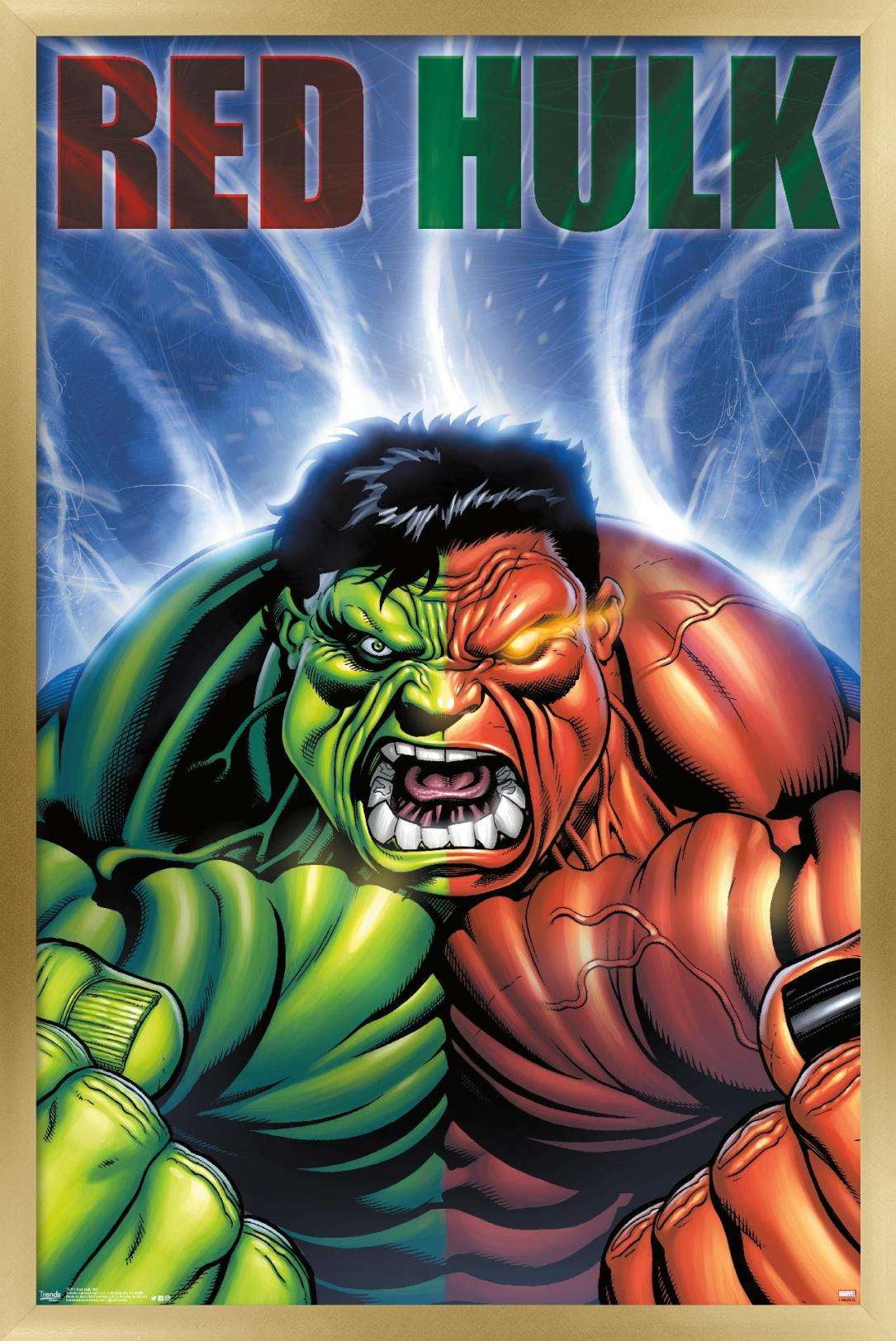 Marvel Comics - Red Hulk - Cover #30 Wall Poster, 22.375" x 34", Framed ...