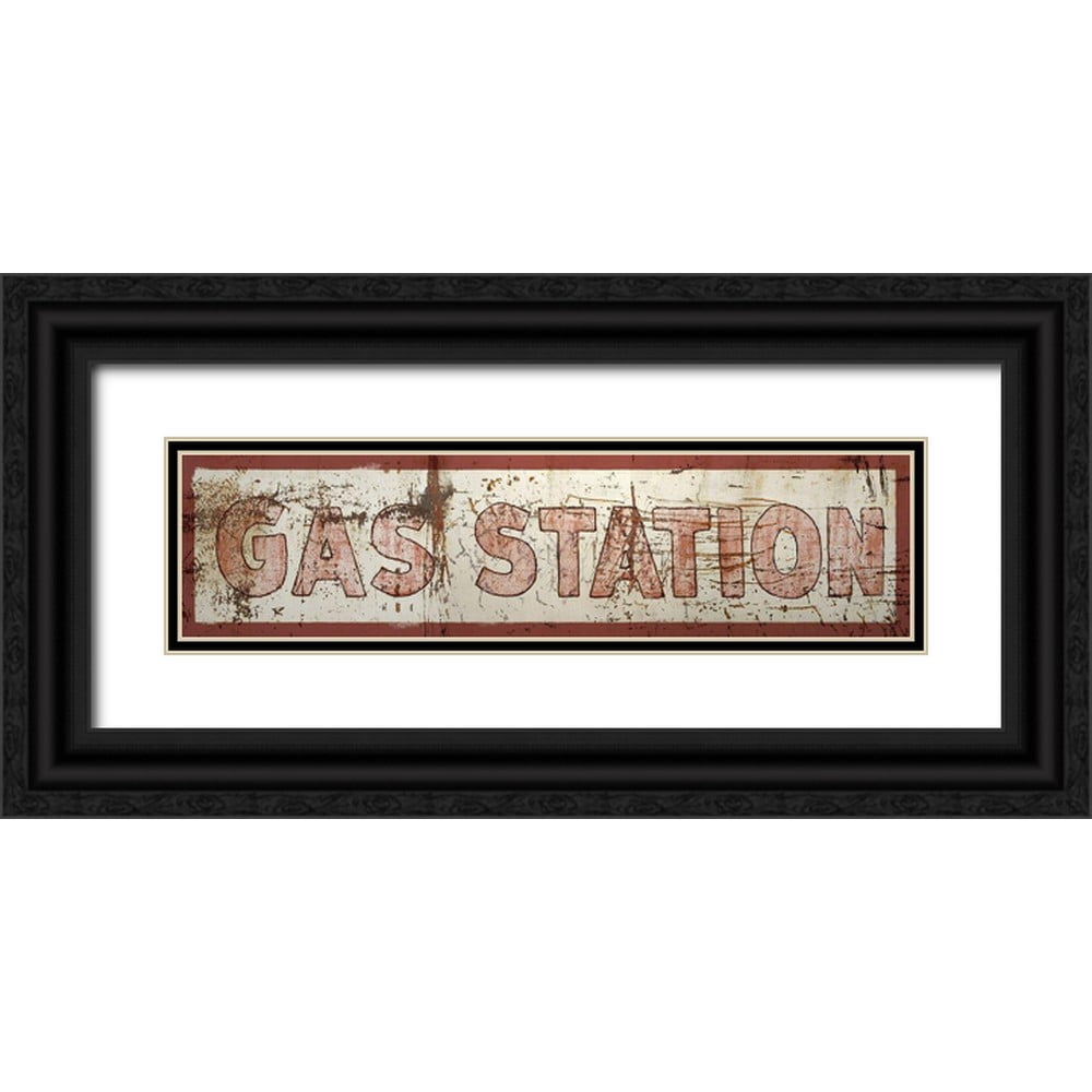 Murdock, Ramona 14x7 Black Ornate Wood Framed with Double Matting ...