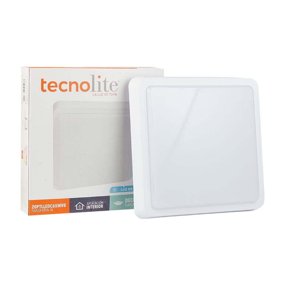 Lámpara de Techo LED Tecnolite 20 W Luz de Día Blanco | Walmart en línea
