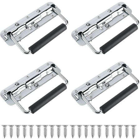 4 Spring Loaded Case Handle with Screws, Surface Mount Chest Handle ...