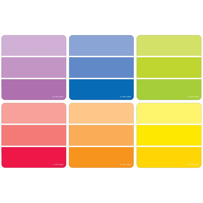 PAINT CHIPS 3IN CUT OUTS PAINTED PALETTE - Walmart.com