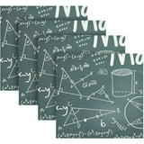 Coolnut Soft Reusable Satin Table Decorative Napkins, 20x20InX1 PCSMath ...