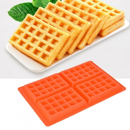 Cavity Waffles Mold,4 Cavity Silicone Nestle Breakfast Baking Mould ...