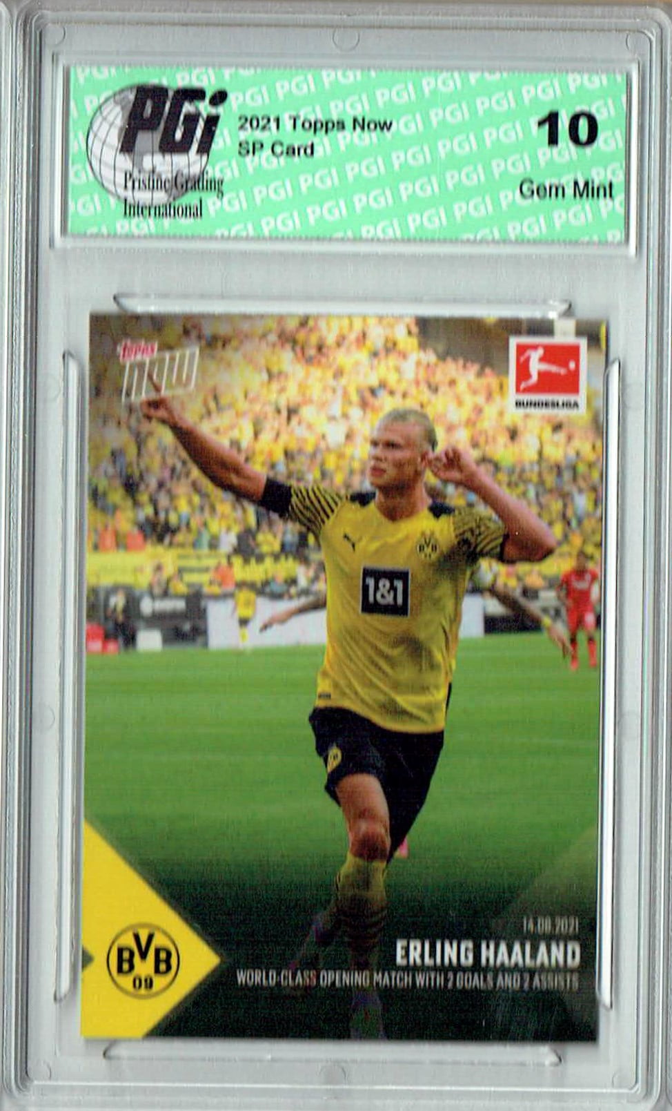 Erling Haaland of Borussia Dortmund artist soccer card Artist Trading ...