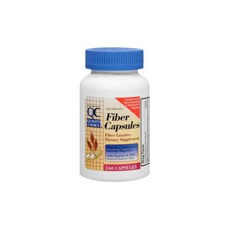 Quality Choice Fiber Capsules 100% Natural Psyllium Husk 160 Each ...