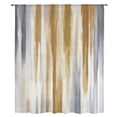 Brown Gray Sheer Curtains 63 Inch Length, Light Filtering Voile Curtain ...