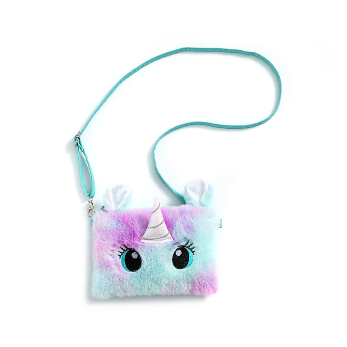 HAWEE Cartoon Girls Plush Purses and Handbags Unicorn Coin Wallet Pouch ...