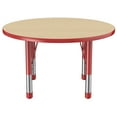 ECR4Kids 36in Round Premium Thermo-Fused Adjustable Activity Table ...