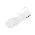 Bxsruta Women's Flock Flat Sandals Open Toe Slingback Casual Summer ...