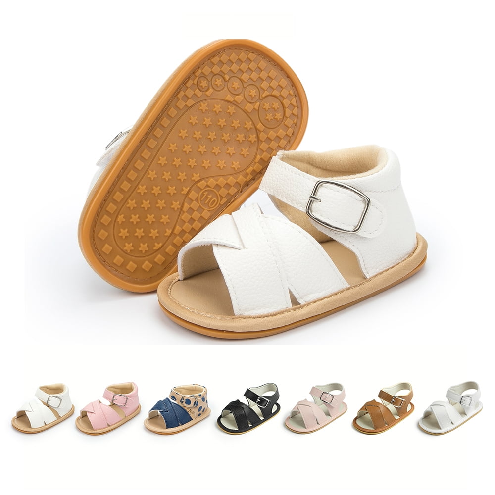 Meckior Baby Girl Sandals Infant Summer Soft Sole Shoe Anti-Slip Crib ...