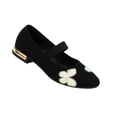 Bkhluea Women Multicolor Floral Embroidery Mary Jane Low Heel Shoes ...