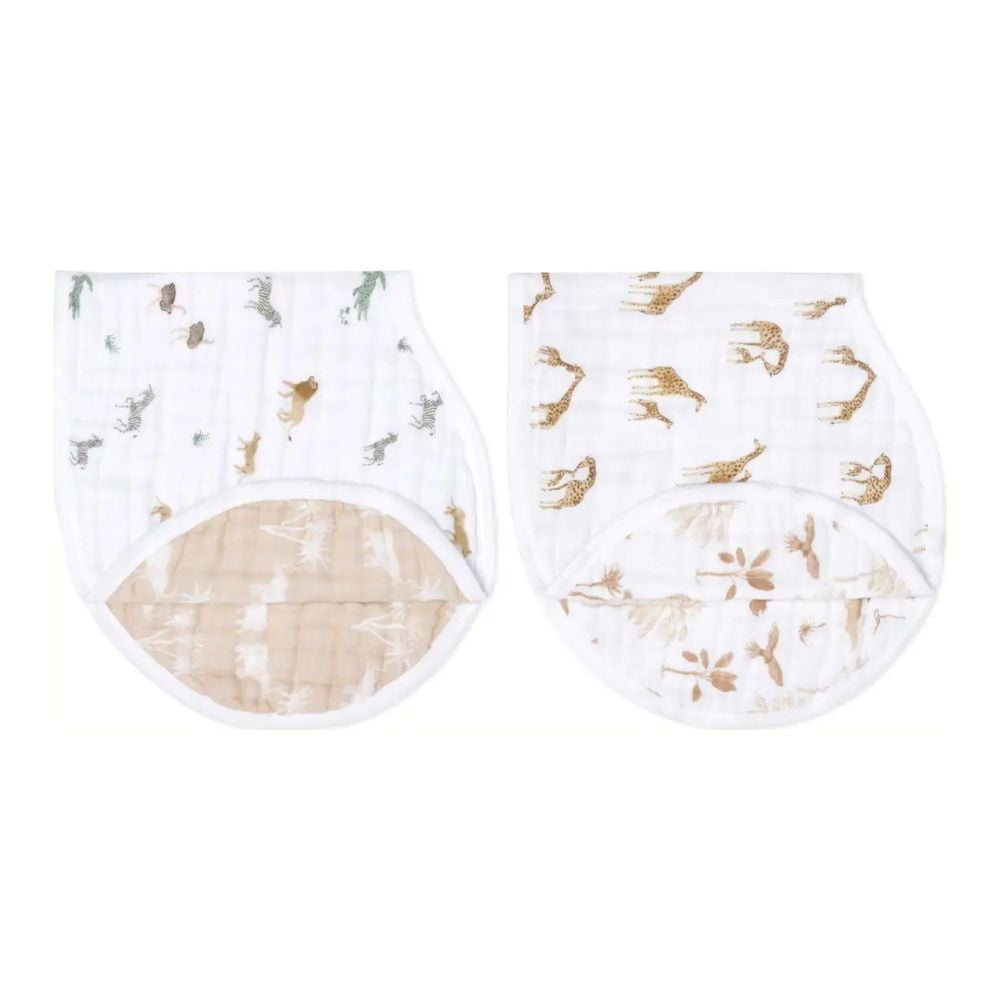 Click here for Aden + Anais Classic 2-Pack Burpy Bibs - Safari Dr... prices