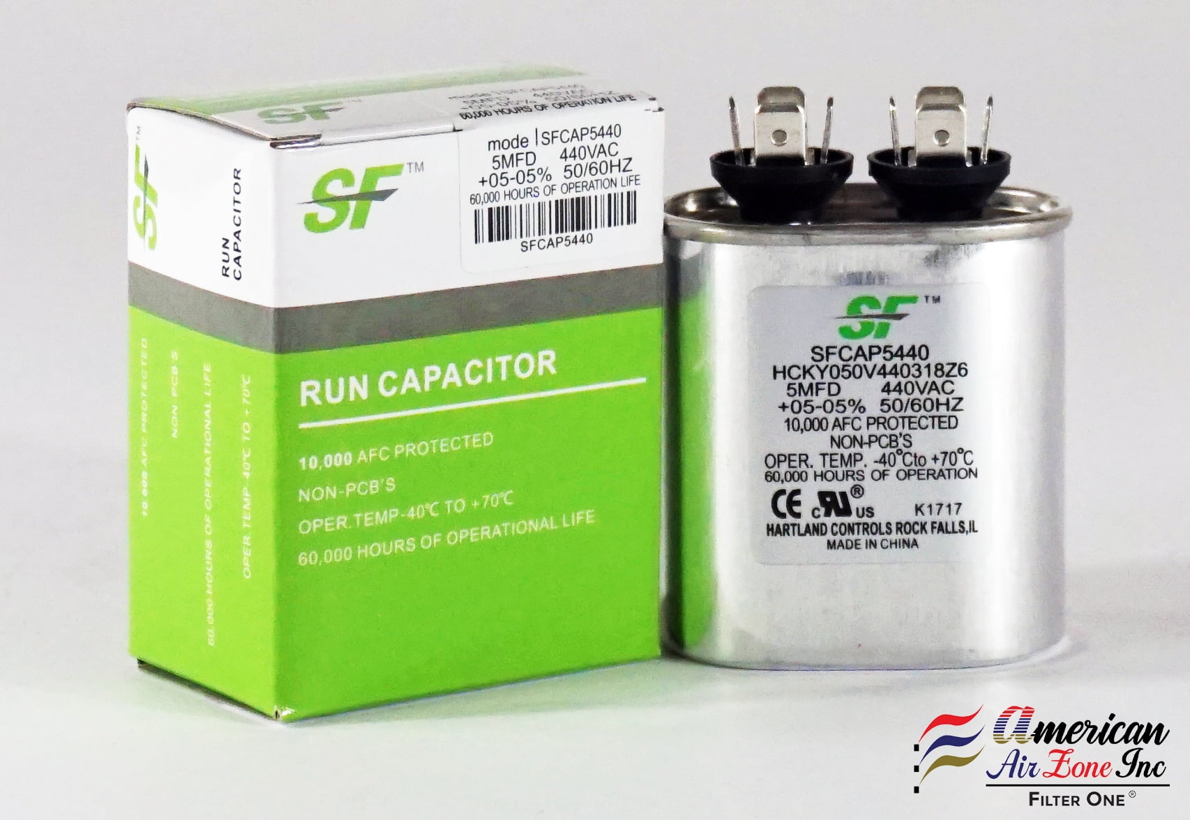 Round Motor Run Capacitor Replaces other Brands Capacitors MicroFarad ...