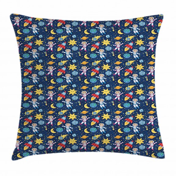 Astronaut Throw Pillow Cushion Cover, Astronaut Version of We Can Do It ...
