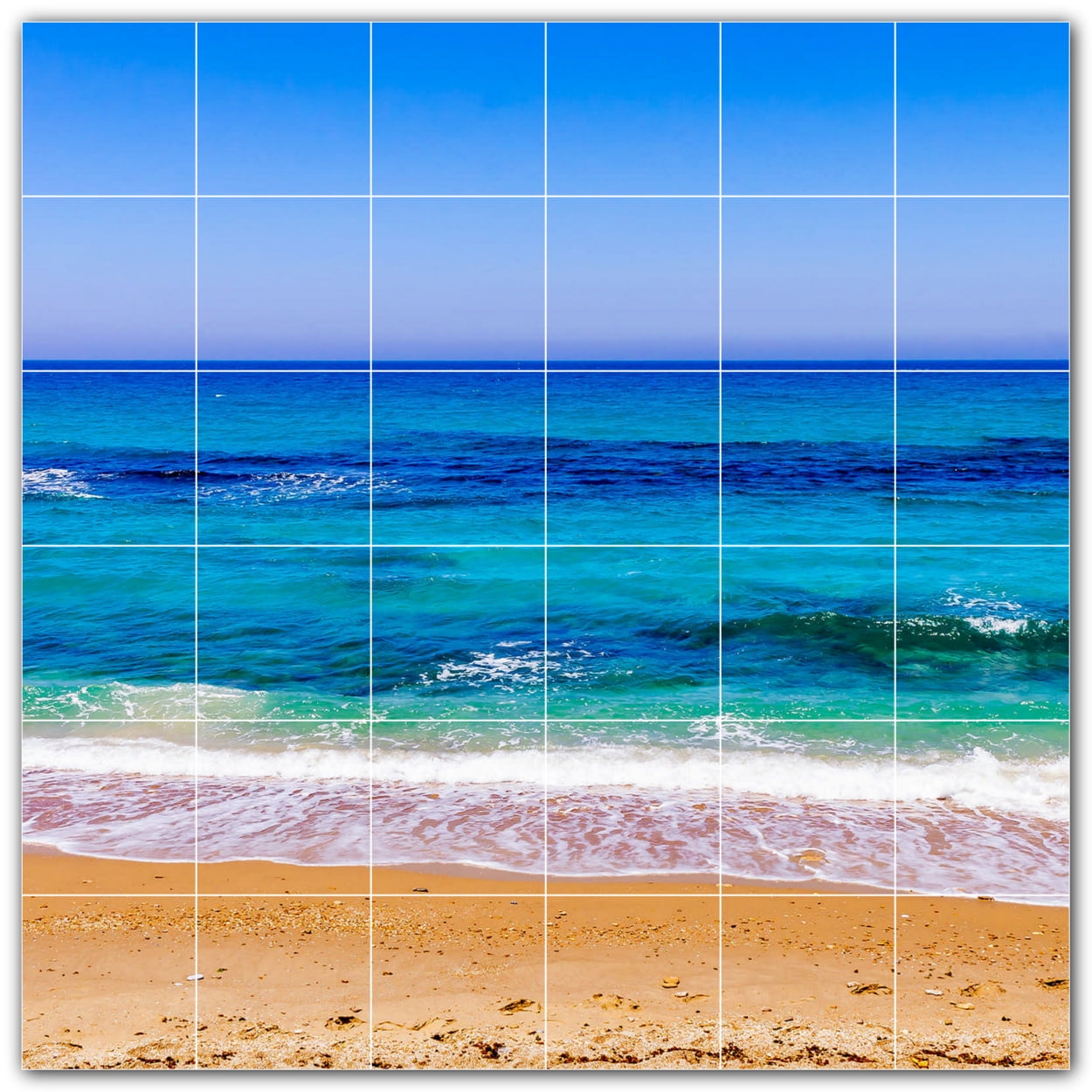Picture-Tiles.com: Beach Ceramic Tile Wall Mural WAL500067-66XL. 72"W x ...
