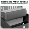 Interhasa Wall-Mounted Paper Holder & Dispenser, Black, 1 Pack with ...