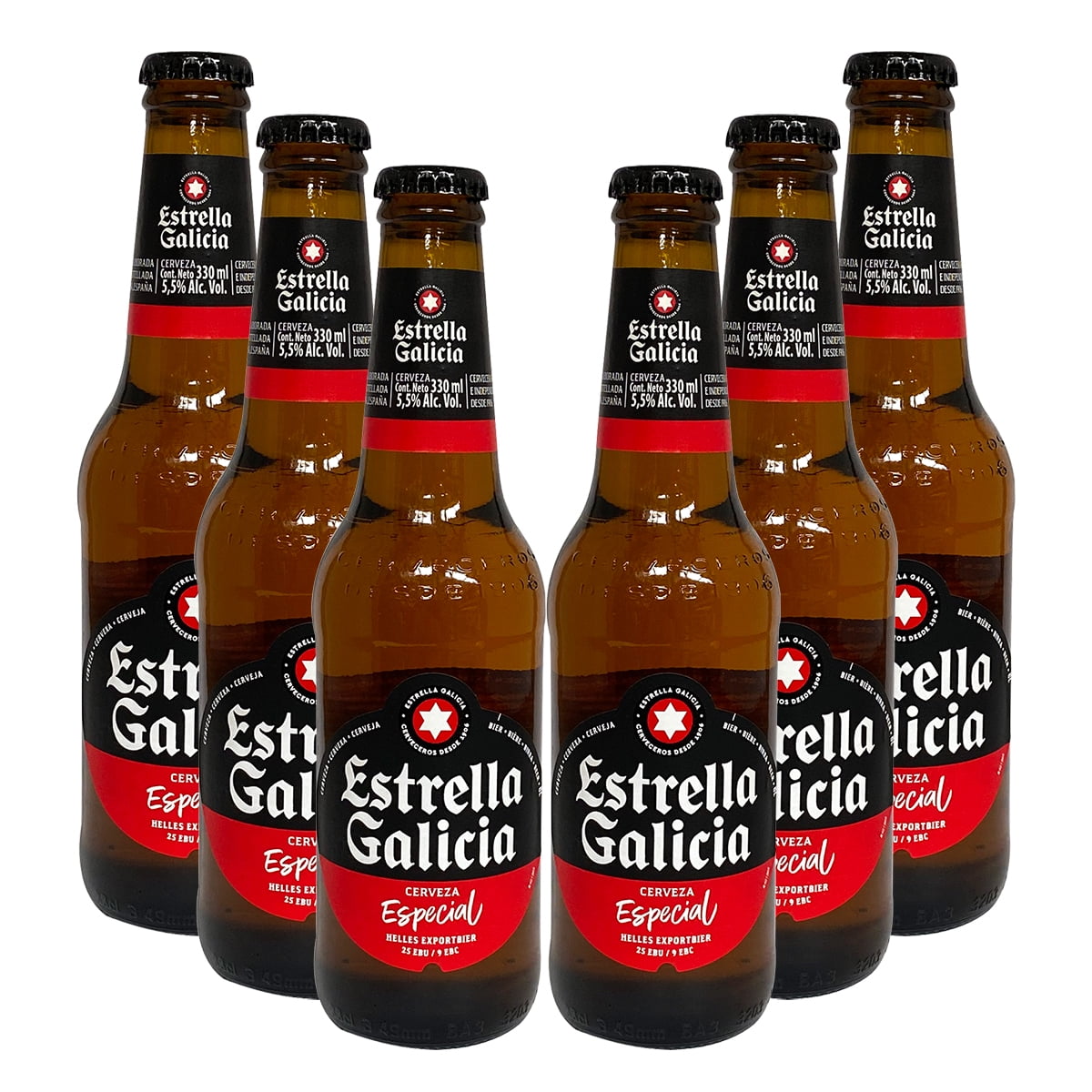 Six Pack Cerveza Estrella Galicia Especial 330 ml Cerveza | Walmart en ...
