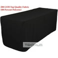 NEW 6' FT LONG FITTED TABLE DJ JACKET COVER FOR TRADE SHOW - BLACK ...