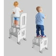 CORE PACIFIC Kitchen Buddy 2-in-1 Stool for Ages 1-3 safe up to 100 lbs ...
