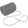 Christmas Cotton Baker's Twine, 656 Feet Black and White Twine,Gift ...