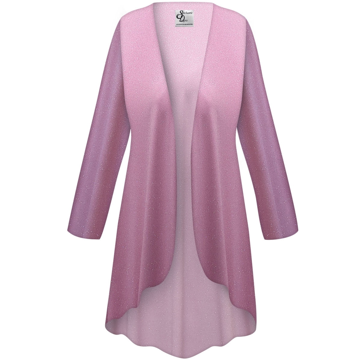 Women's Small Cascading Cardigan Cascade Soft Pink Sparkling Designer ...