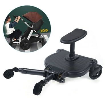 Universal 2in1 Stroller Ride Board with Seat Pedal - Buggy Wheeled ...