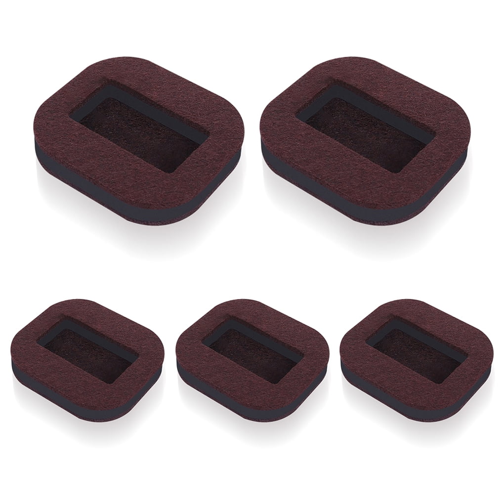5 Pieces Furniture Wheel Stoppers Caster Pads Wood Floor Protectors ...