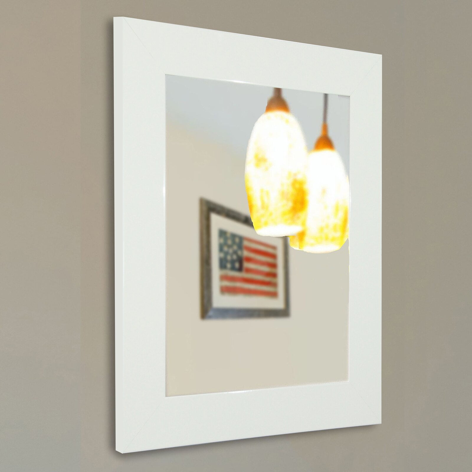 Hogge Modern and Contemporary Wall Mirror, Overall: 0.75" D, Product ...