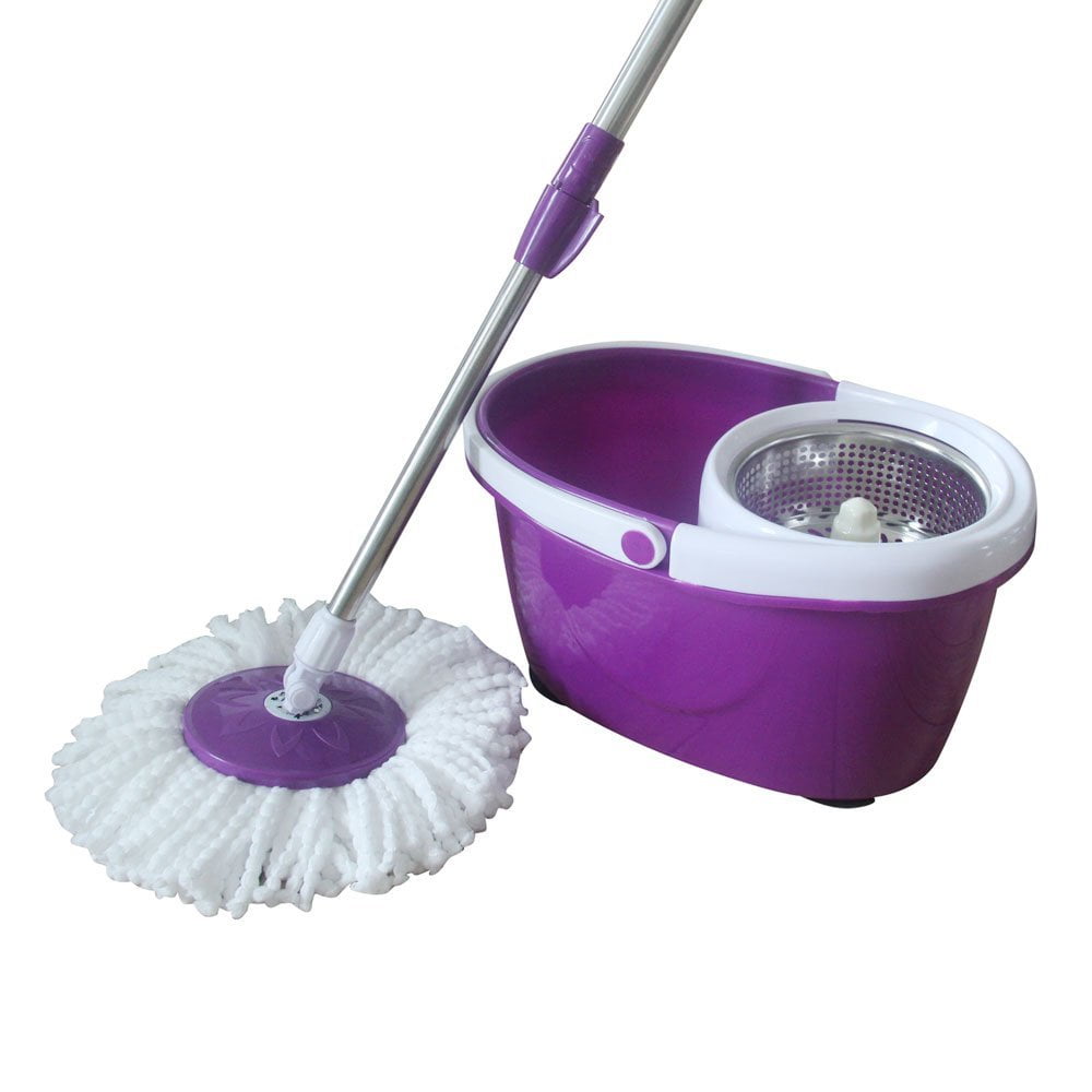 Ktaxon Upgrade 360 Rotating Easy Magic Floor Mop Cleaning Mop with 2 ...