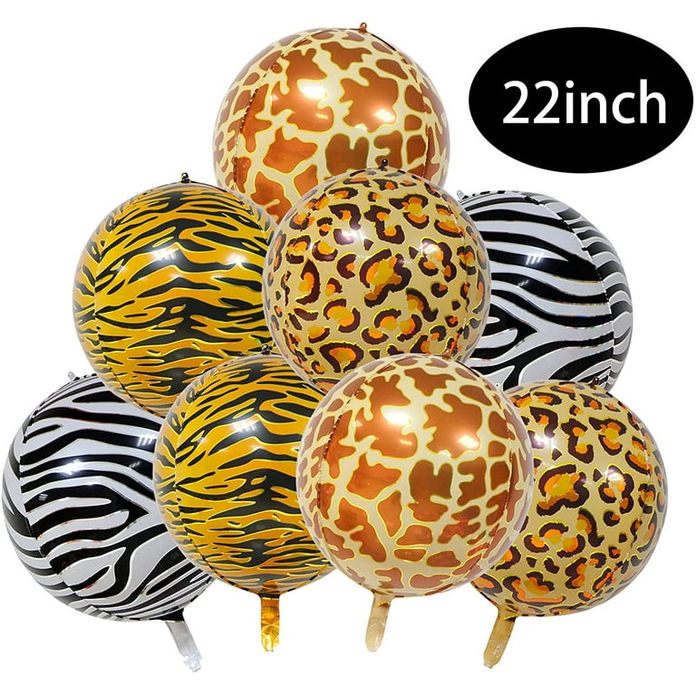 Zebra Print Latex Balloons