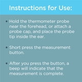 Equate Bluetooth Dual-Function Infrared Thermometer with Forehead and ...