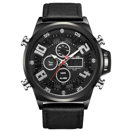 WEIDE WH7309 Quartz Digital Electronic Watch Dual Time Date Week Alarm ...