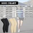 2 Pairs Compression Leg Sleeve Full Length Leg Sleeves Sports Cycling ...