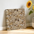 Brick Canvas Wall Art for Living Room, Abstract Multi Colored Brick ...