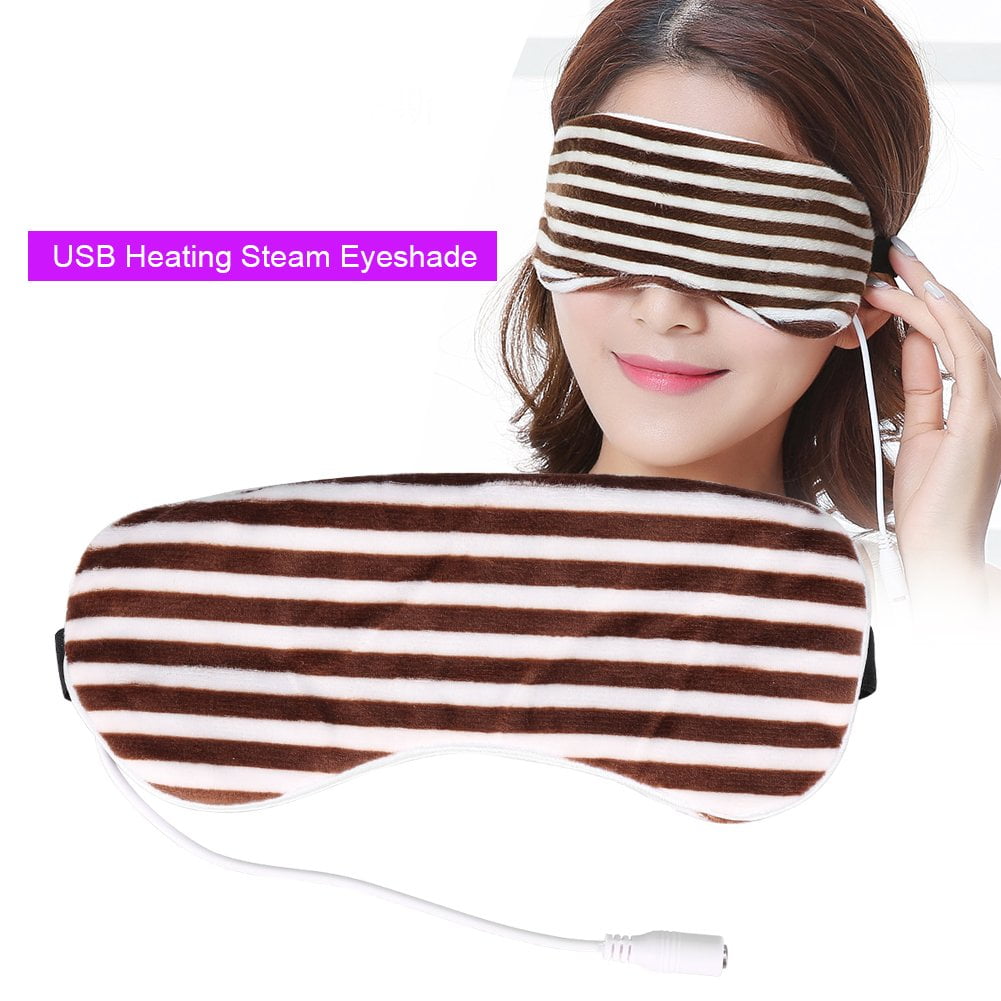 CNKOO Heated Eye Mask Electric USB Steam Eyeshade Lavender Eye Mask Warming Night Eyes Massage ...