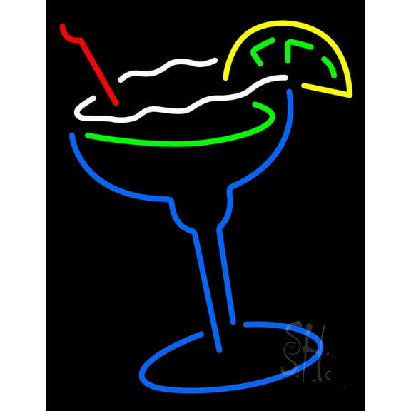 Blue Camera Logo LED Neon Sign 24 x 31 - inches, Clear Edge Cut Acrylic ...