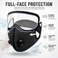 Reusable Carbon Filter Dust Mask with Adjustable Goggles, Anti-UV-5 ...